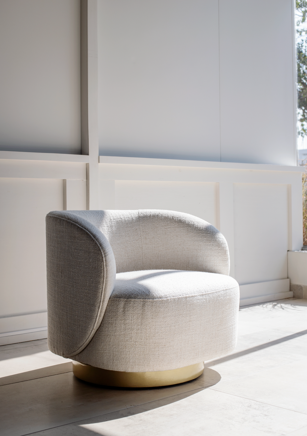 Swivel Chair (Gold Base) – Embark Home Lifestyle